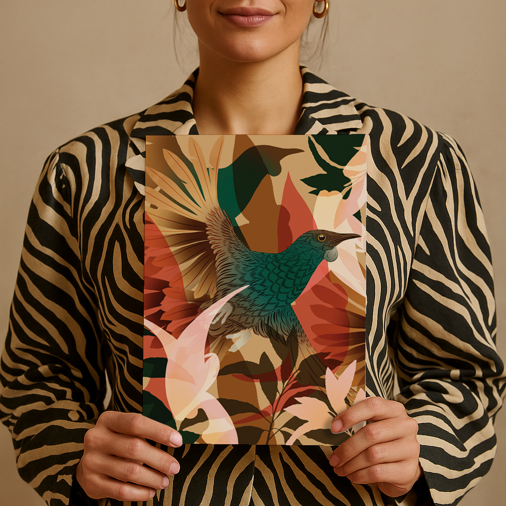 Tui Whenua A4 Art Card - FLOX