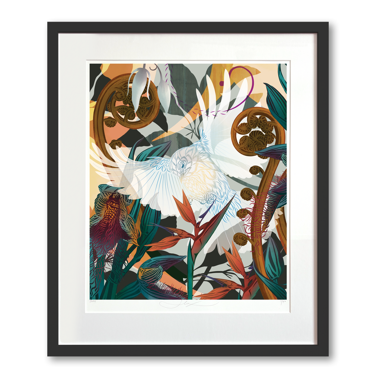 White Fantail & Punga Premium Digital - FLOX